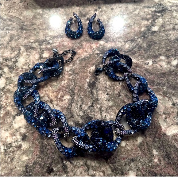 Swarovski | Jewelry | Swarovski Tabloid Collar Necklace With Matching ...